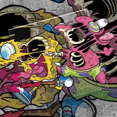 Patta Star Spongebob Squarepants Funny Scratch Block Cartoon Car Motorcycle Motor Case