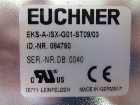 Euchner Eks A Isx G01 St0903 8 Function Electronic Key Switch No Key