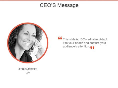 Ceo S Message Template 1 Ppt Powerpoint Presentation Icon Pictures