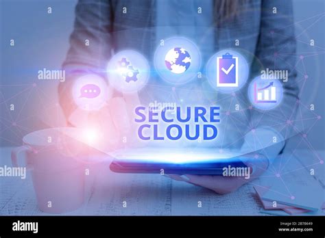 Conceptual Hand Writing Showing Secure Cloud Concept Meaning Protect