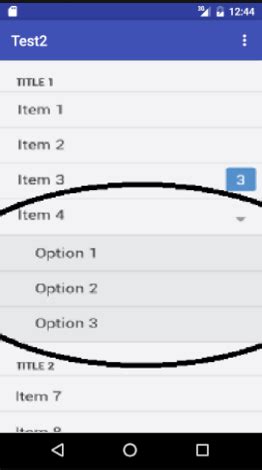Java Create Menu In Main Layout Like In Action Bar Stack Overflow