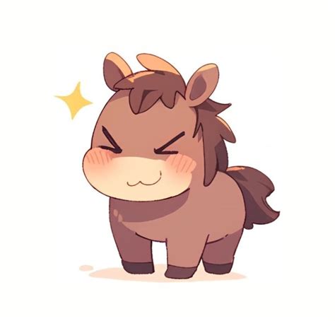Hình ảnh Ngựa Chibi Cực Dễ Thương Hot Trend 2025