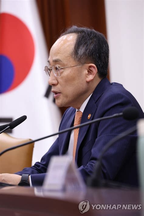 대외경제장관회의에서 발언하는 추경호 부총리 연합뉴스