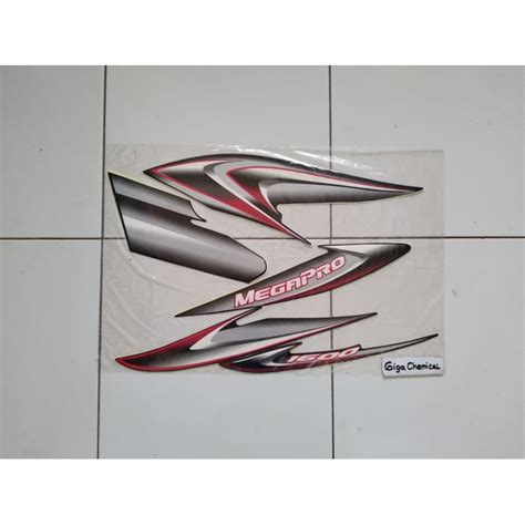 Jual Striping Sticker Honda Mega Pro Cw 2005 2006 Hitam Lis Silver Shopee Indonesia