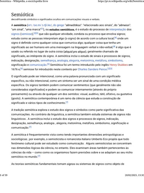 Semiotica Pdf Semiótica Linguística