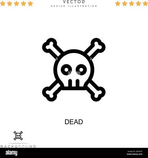 Dead Icon Simple Element From Digital Disruption Collection Line Dead