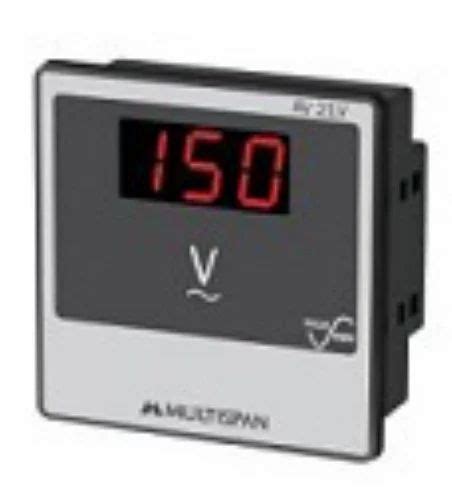 Multispan SINGLE PHASE AC PANEL METER VOLT METER For Industrial Dimension X X Mm