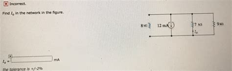 Solved Find I O In The Network In The Figure Chegg Com