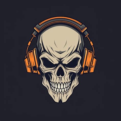 Premium Photo Skull Mascot Logo