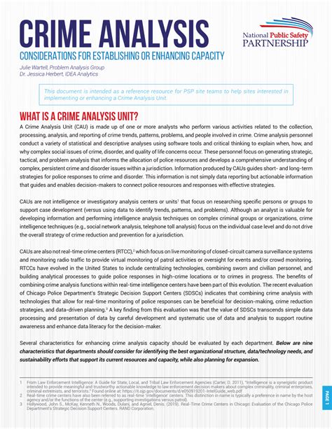 What Is A Crime Analysis Unit Is A Crime Analysis What Docslib