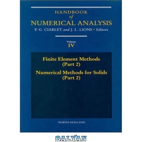 خرید و قیمت دانلود کتاب handbook of numerical analysis finite element