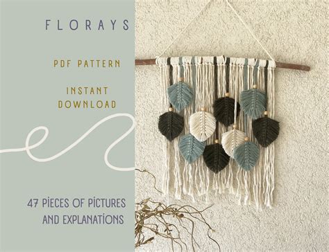 Macrame Pattern Feather Macrame Pattern Beginner Leaf Tutorial Macrame Leaves Beginner