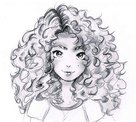 Curly Hair Drawing At Explore Collection Of Curly