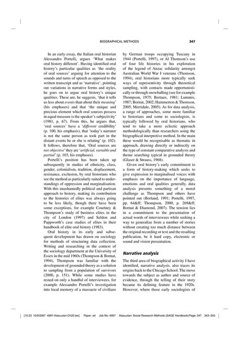 Biographical Methods PDF