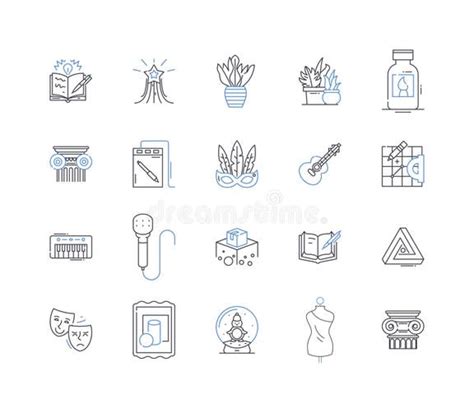 Intuitive Designers Line Icons Collection Insightful Innovative Creative Empathetic