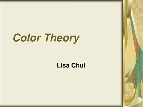 PPT Color Theory PowerPoint Presentation Free Download ID
