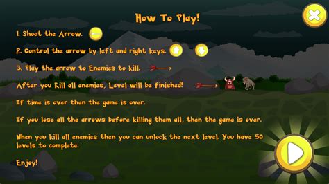 Arrow Shot Game With 50 Levels Construct 3 C3P HTML5 Kill The Beasts By CGFX Studio