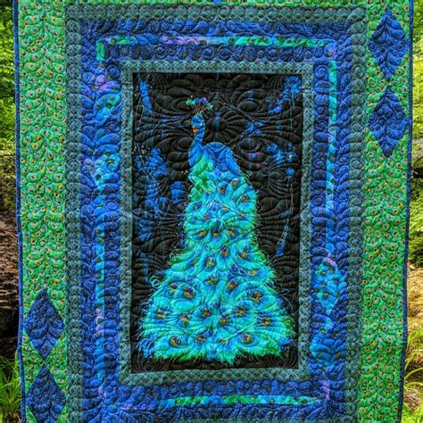 Peacock Quilt Etsy
