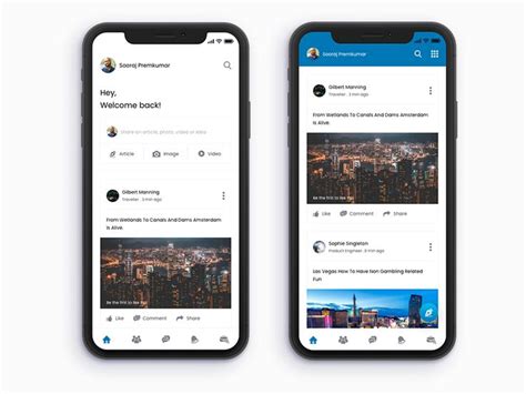Linkedin app redesign concept | Linkedin app, Mobile app design, Redesign