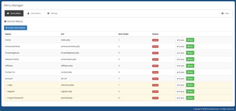 menu manager whmcs marketplace