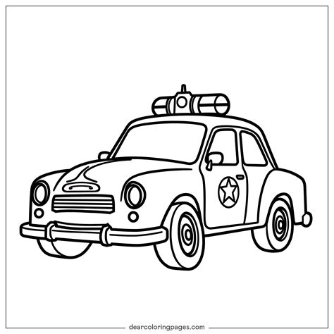 Police Car Coloring Pages Preschool [2025]