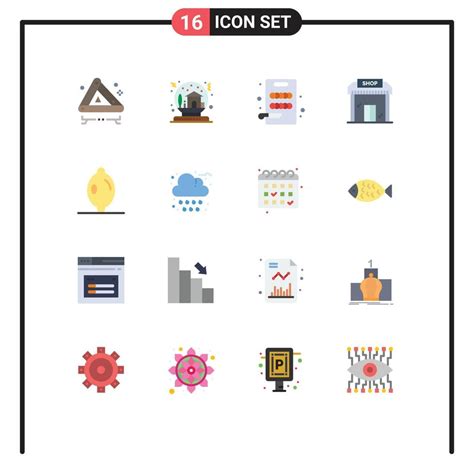 16 Universal Flat Colors Set For Web And Mobile Applications Citrus