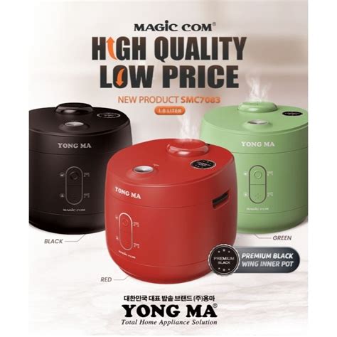 Jual Yong Ma Rice Cooker Smc 7083 Magic Com Manual 1 8 Liter 400 Watt