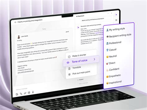 Personalized Ai Text Generation Ai Email Assistant Ux Concept By Iryna Serednia For Cieden On
