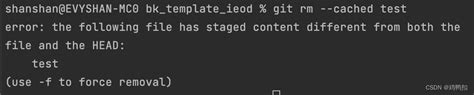 gitgit rm cached和git rm f和git restore staged的区别附带详细步骤测试和git