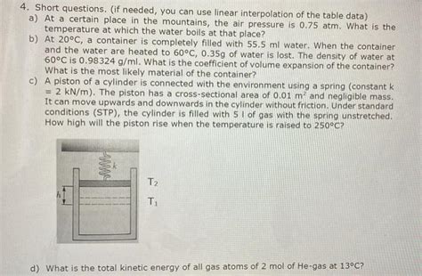 Solved Short Questions If Needed You Can Use Linear Chegg