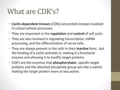 Cyclin Dependent Kinases Pptx Endocrine And Metabolic Diseases