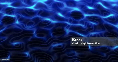 입자 점과 줄무늬 선에서 나오는 파란색 에너지 파동은 미래적으로 아름답게 빛납니다 추상적 인 배경 0명에 대한 스톡 벡터 아트 및 기타 이미지 Istock
