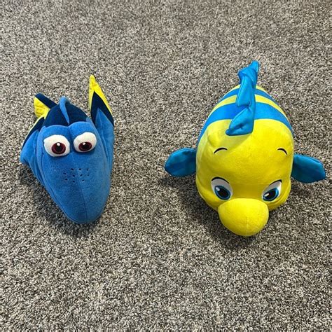 Disney Toys Disneys Flounder Little Mermaid Dory Finding Nemo Plush Price For Both Poshmark