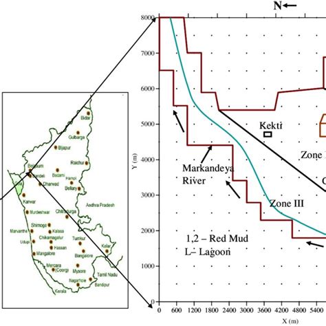 Location Map And Nodal Arrangement For Study Area Download Scientific Diagram