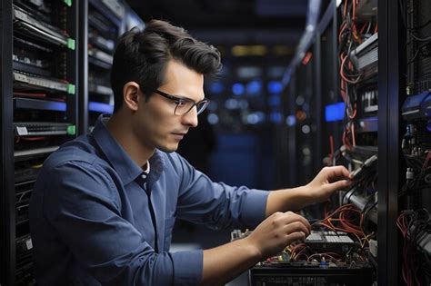 premium photo server engineer troubleshooting problem ar c v