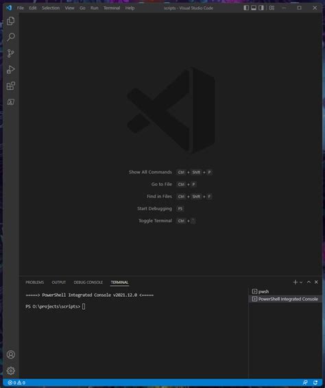 VSCode Powershell Starts With Two Terminals Open Powershell Integrated And Pwsh Issue