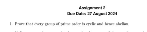 Solved Assignment 2due Date 27 ﻿august 2024prove That Every