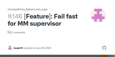 [feature] fail fast for mm supervisor · issue 146 · microsoft mu