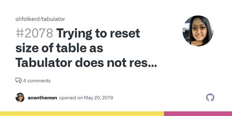 Trying To Reset Size Of Table As Tabulator Does Not Reset Based On