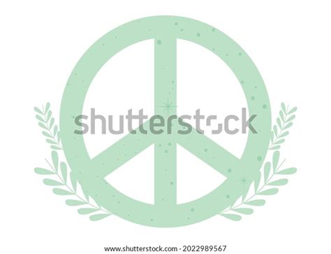 Peace Symbols Leaves Design Stock Vector Royalty Free 2022989567
