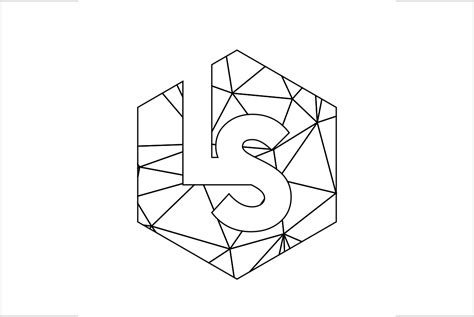 Simple Ls Initials Triangle Chain Logo Graphic By Sarivart · Creative Fabrica