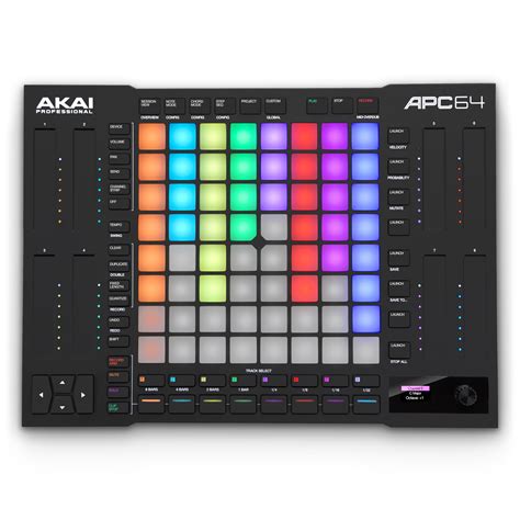 Akai Professional Apc64 Ableton Live Controller With Sequencer 64 Rgb Velocity Sensitive Pads