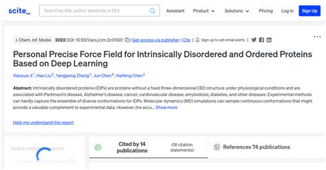 personal precise force field for intrinsically disordered and ordered