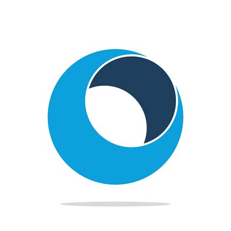 Blue Ball Circle Swoosh Logo Template Illustration Design Eps 10