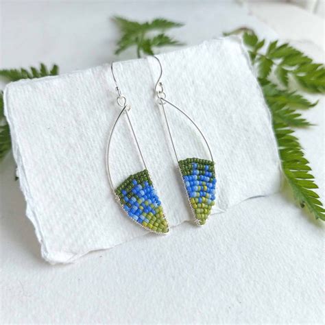 Geometric Drop Earrings Nature Inspired Judith Brown Jewellery