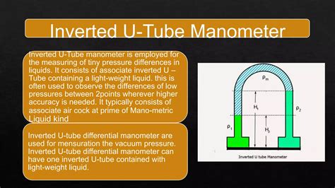 Manometer And Its Types PPTX