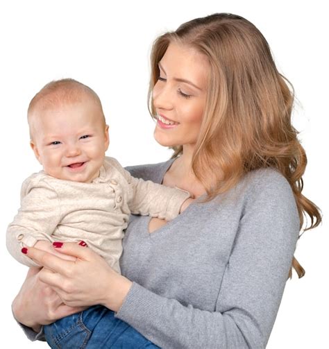 Feliz Joven Madre Y Su Hijo Foto Premium