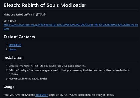 Rebirth Of Souls Modloader Modding Tool For Bleach Rebirth Of Souls