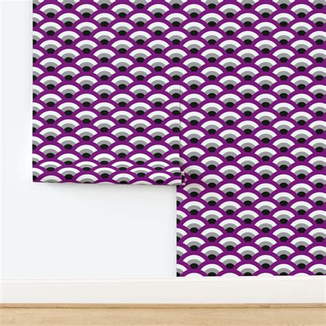 Asexuality Flag Colors Wallpaper Spoonflower