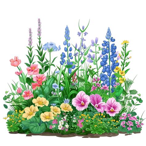 Garden Landscapes Summer And Spring Flower Beds Flower Bad Garden
